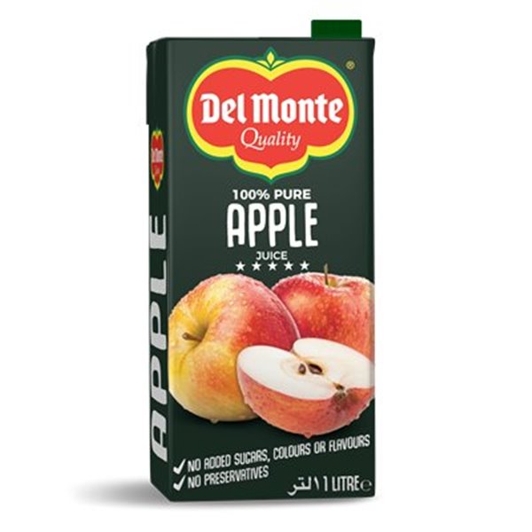 Del Monte 100 Percent Pure Apple Juice 1L